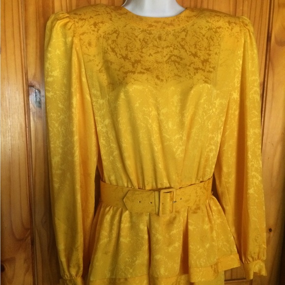 Dresses | Vintage Maggie Boutique Yellow Dress | Poshmark